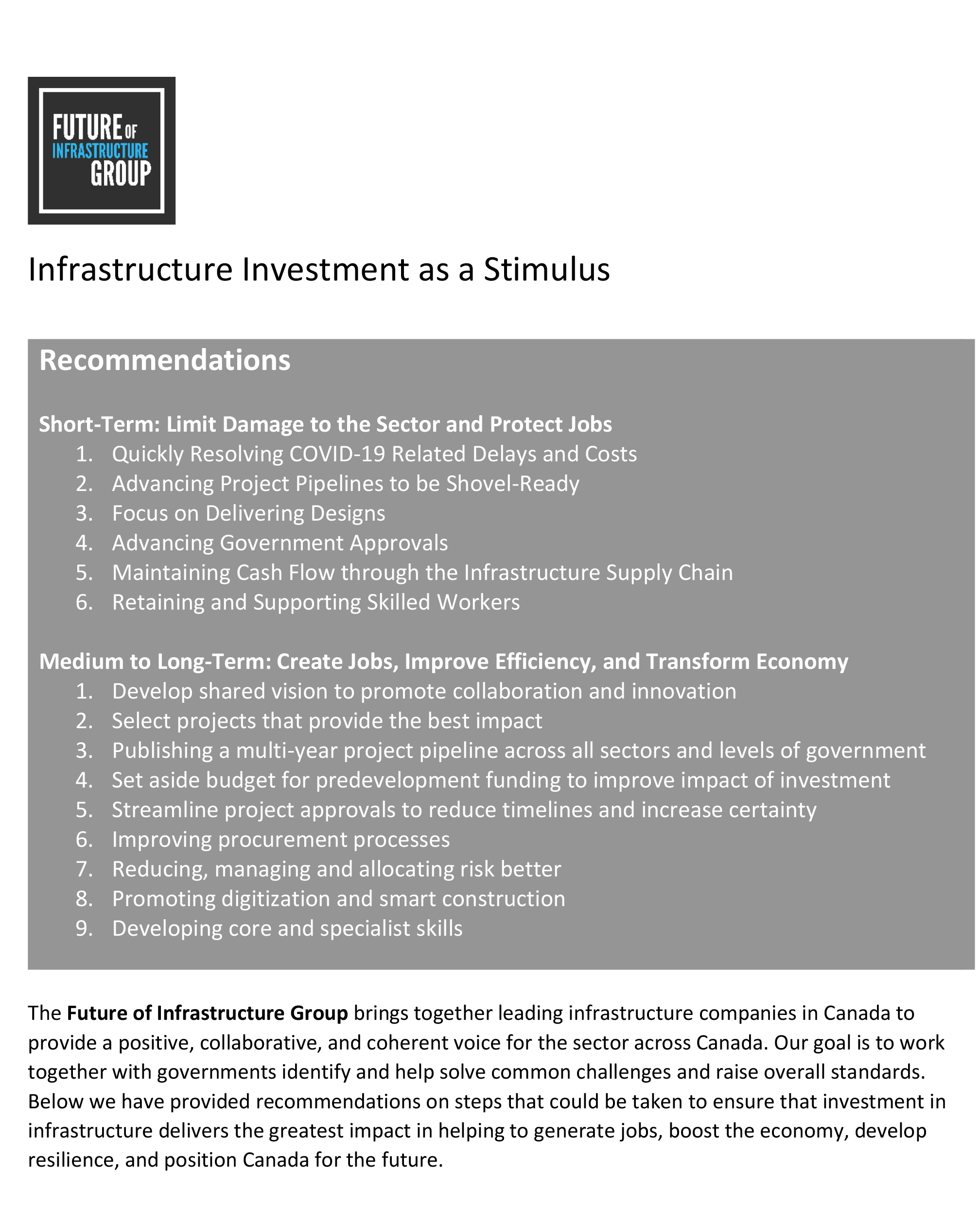 FIG-Reports - The Infrastructure Lab